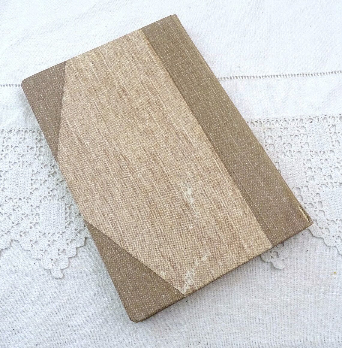 Antique Early 1900s French Hardback Writing Pad for Poems 3 Used Pages ...