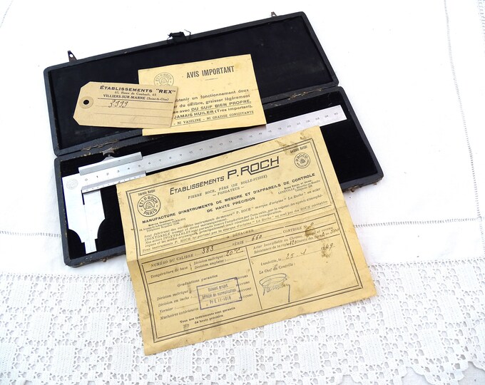 Vintage French 1949 Calipers by P Roch With Original Box Made of Steel ...