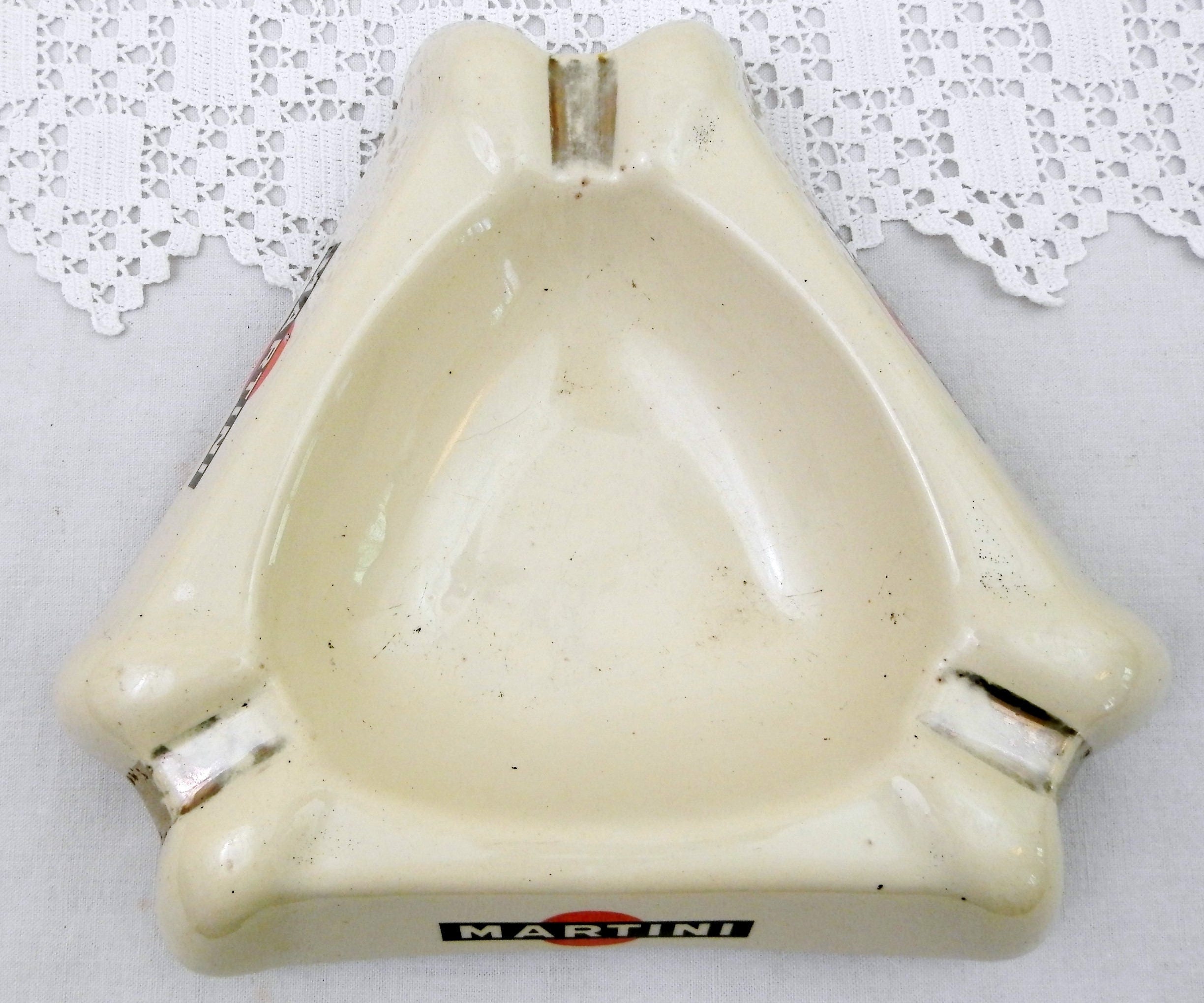 Large Vintage Collectible Mid Century French Martini Ashtray, French ...