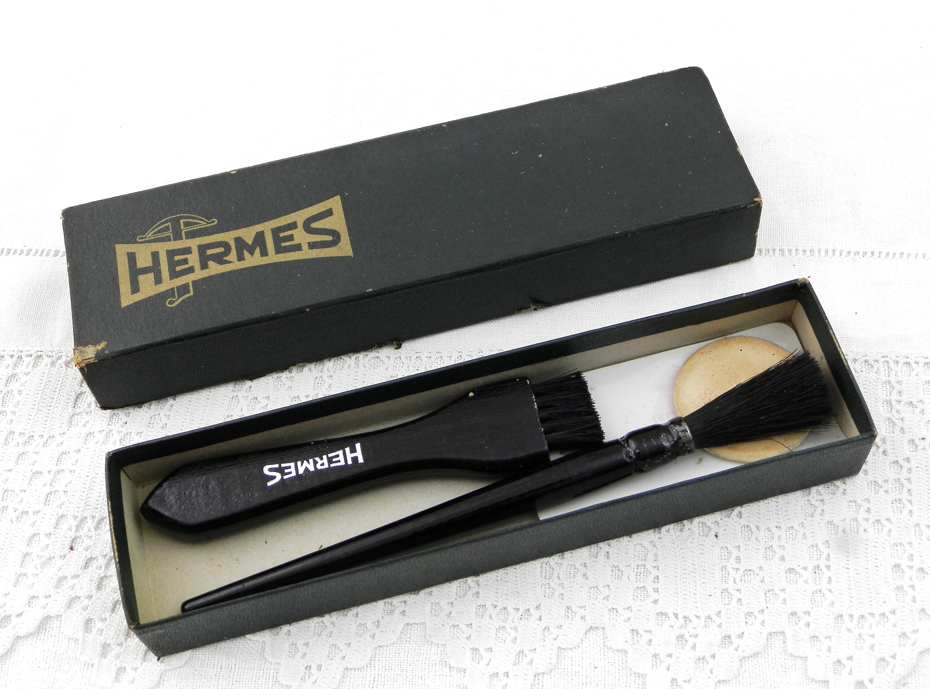 Vintage 1950s Typewriter Cleaning and Care Kit by Hermes With 2 Brushes ...