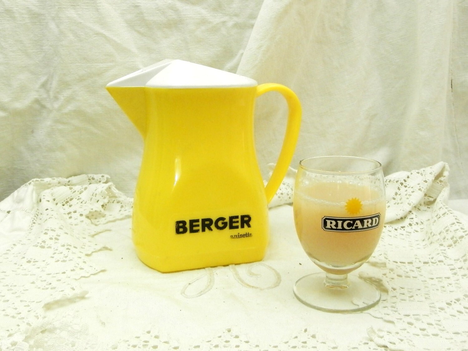 Vintage Mid Century French Berger Aperitif Ice Water Pitcher / Jug ...