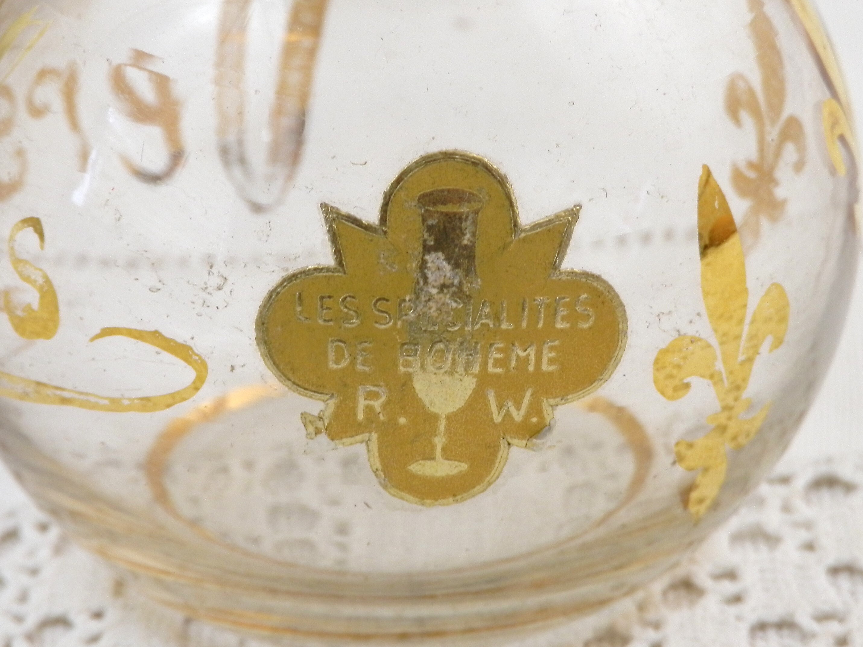 RESERVED FOR SHERRI 2 Small Matching Pair French Vintage Round Clear ...