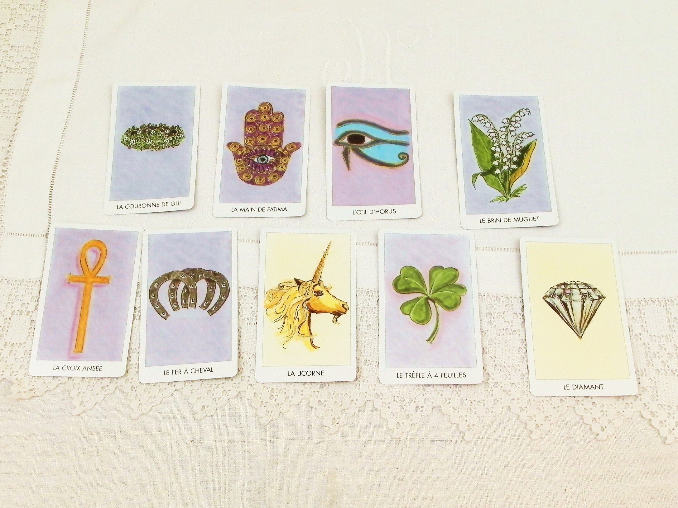 Vintage French Fortune Telling 48 Card Deck L'Orcale de La Chance by ...