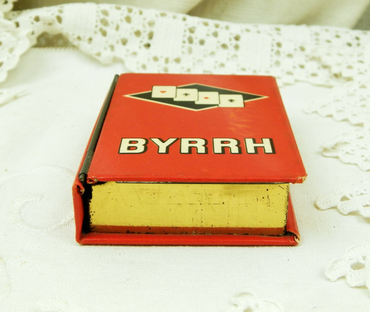 Vintage Promotional Playing Card Metal Tin by French Aperitif Drinks ...