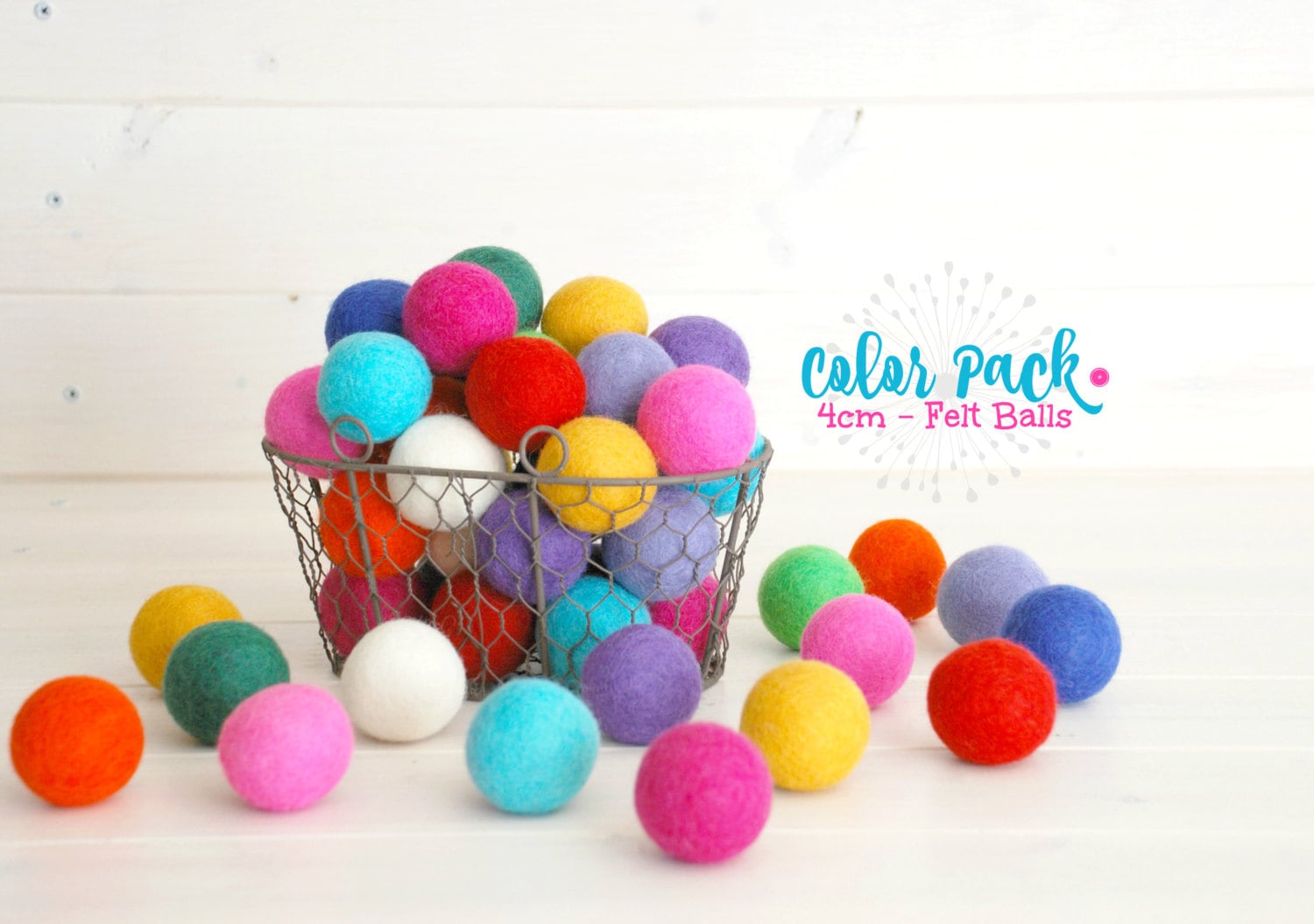 10 Jumbo Felt Balls 4CM Wool Felt Balls 100% Wool Felt | Etsy