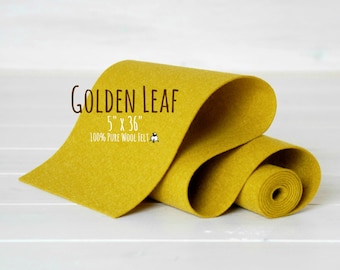 Wool Felt Roll in Color MUSTARD 100% Wool Felt 5 X 36 Wool Felt Yellow ...