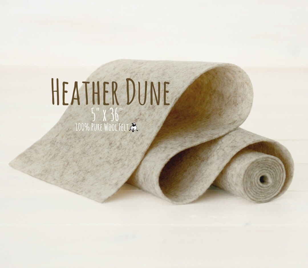 Merino Wool Felt Roll: FC-9010, Heather Dune, 5" X 36" - Etsy