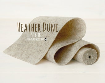 100 Percent Wool Felt Roll in Color DARK HEATHER BEIGE Craft Felt ...