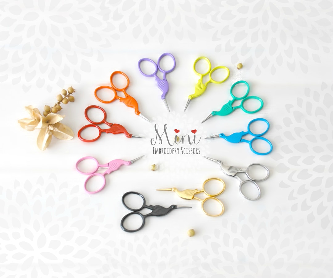 Embroidery Scissors - Colorful Mini Scissors - Shears - Mini Ribbon ...