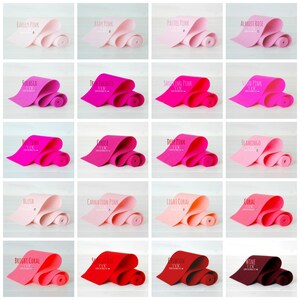 100% Merino Wool Felt Roll 5 X 36 Roll Wool Felt Color Flamingo-4150 ...