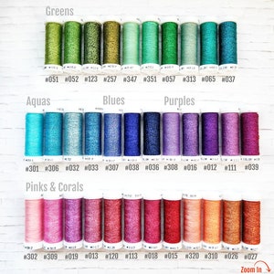 Metallic Embroidery Thread: Accentuate Filament, 50 Colors - Etsy
