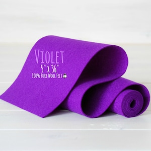 100% Merino Wool Felt Roll - Wool Felt Roll 5" X 36" - Wool Felt Color ...