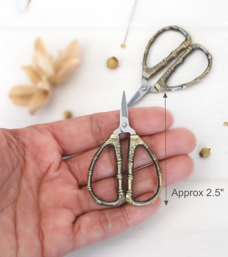 Mini Embroidery Scissors 2.5 Scissors Bamboo | Etsy