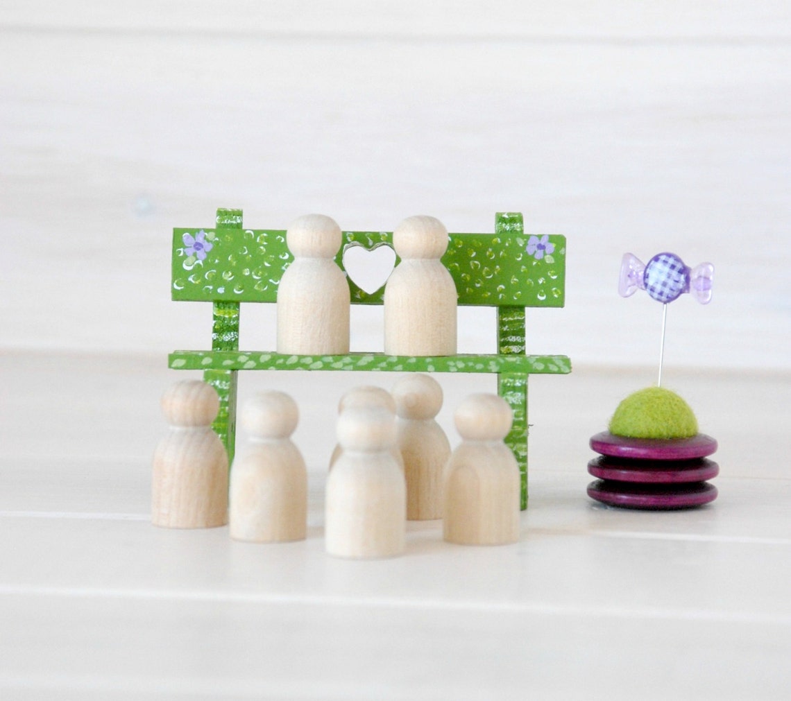 10 Wooden Peg Dolls Unfinished Wooden People Baby Wooden | Etsy