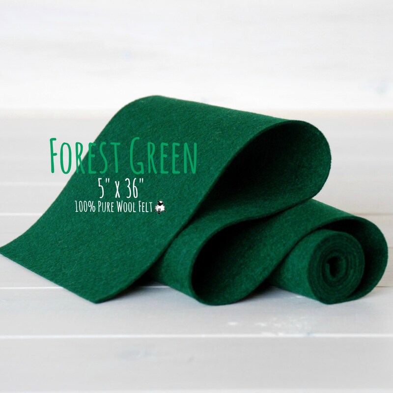 Green Felt Fabric - Etsy