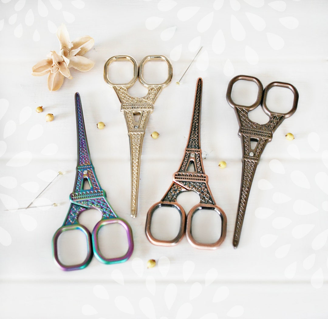 Eiffel Tower Embroidery Scissors - Eiffel Scissors- Rose Gold Shears ...