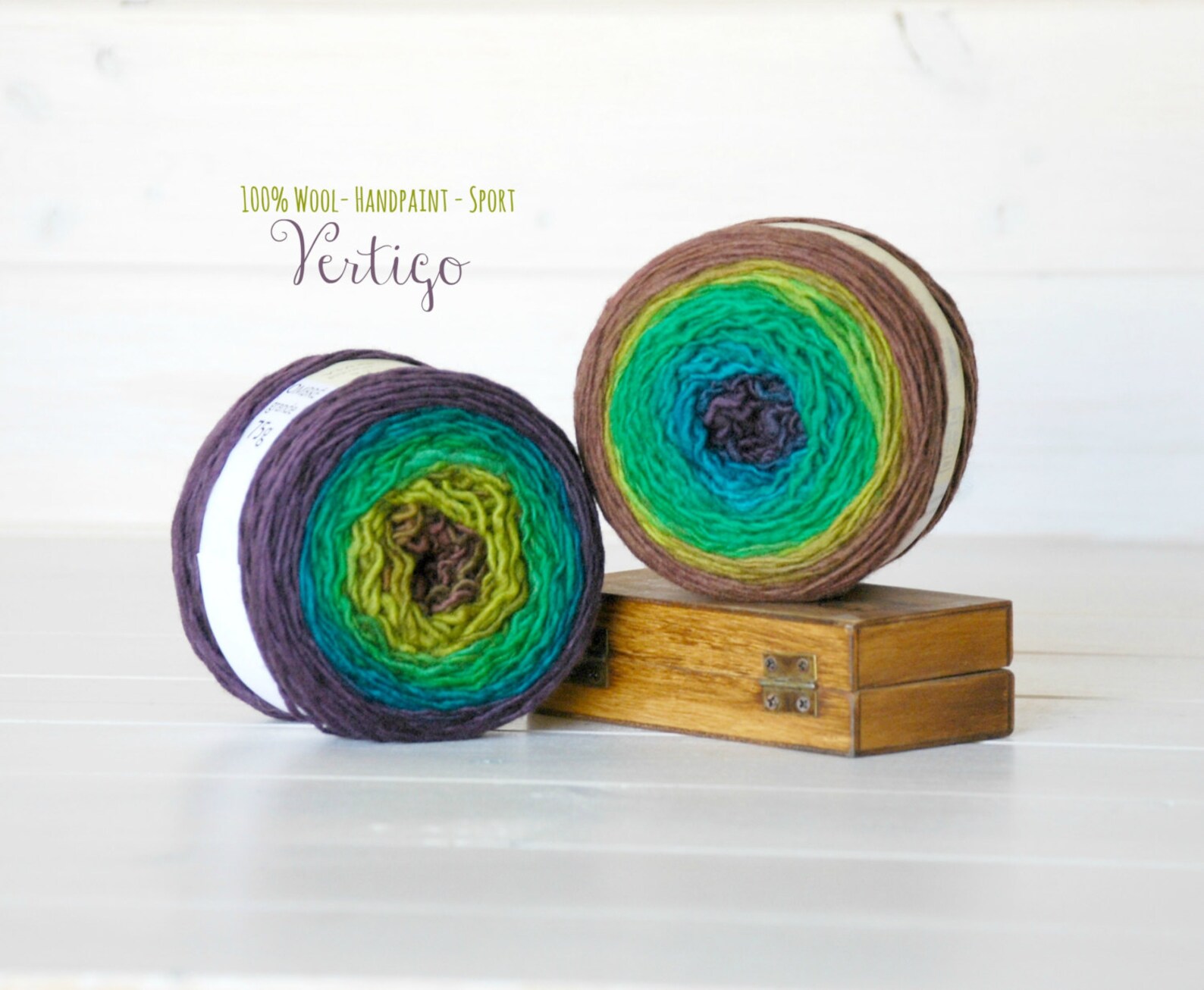 Hand Dyed Gradient Yarn 100% Wool Color: Vertigo Ombre - Etsy