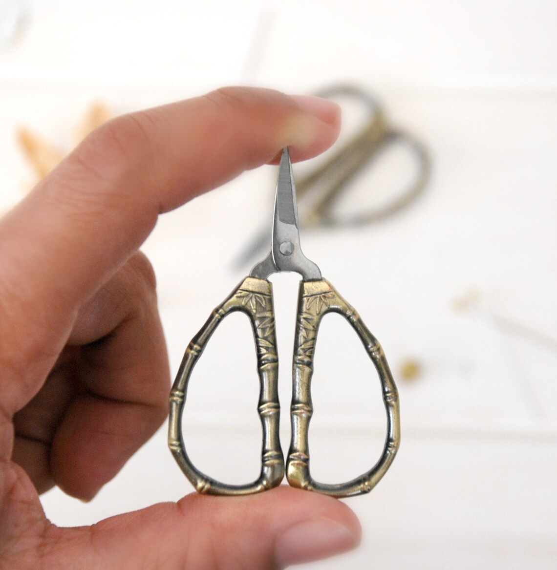 Mini Embroidery Scissors 2.5 Scissors Bamboo | Etsy