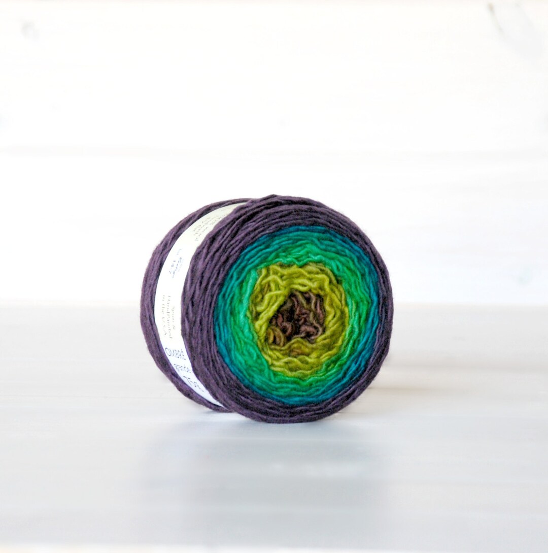 Hand Dyed Gradient Yarn - 100% Wool - Color: Vertigo Ombre - 1ply Sport ...