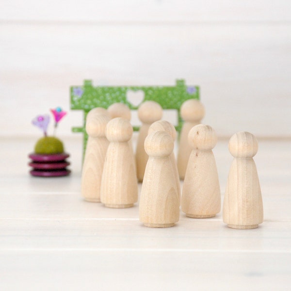 Wooden Peg People - Etsy
