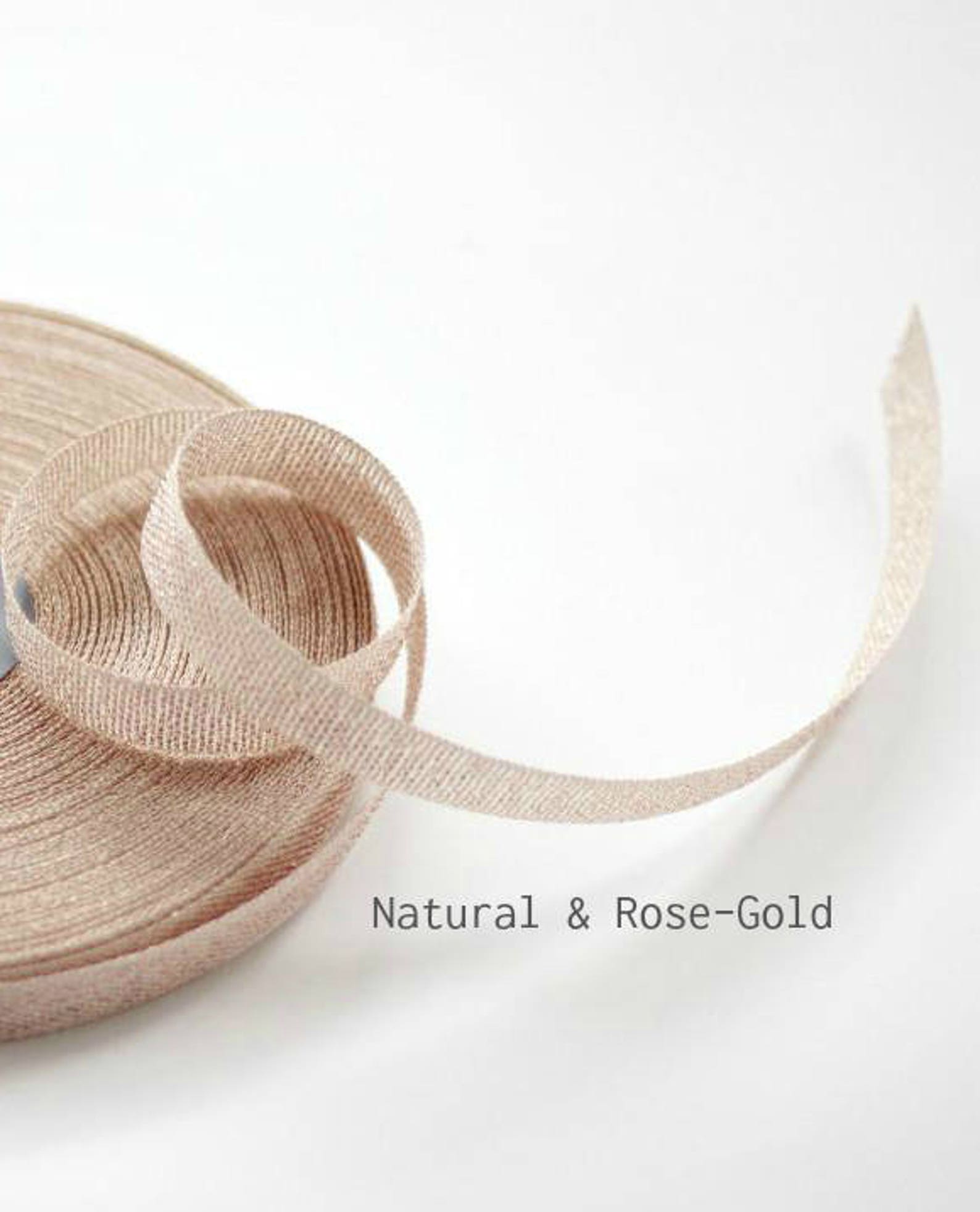 Metallic Ribbon With Cotton Fibers 3 Yards Loose Weave Ribbon DIY ...