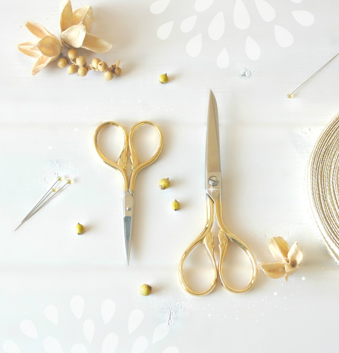 Lion Tail Embroidery Scissors Small Gold Scissors Small - Etsy