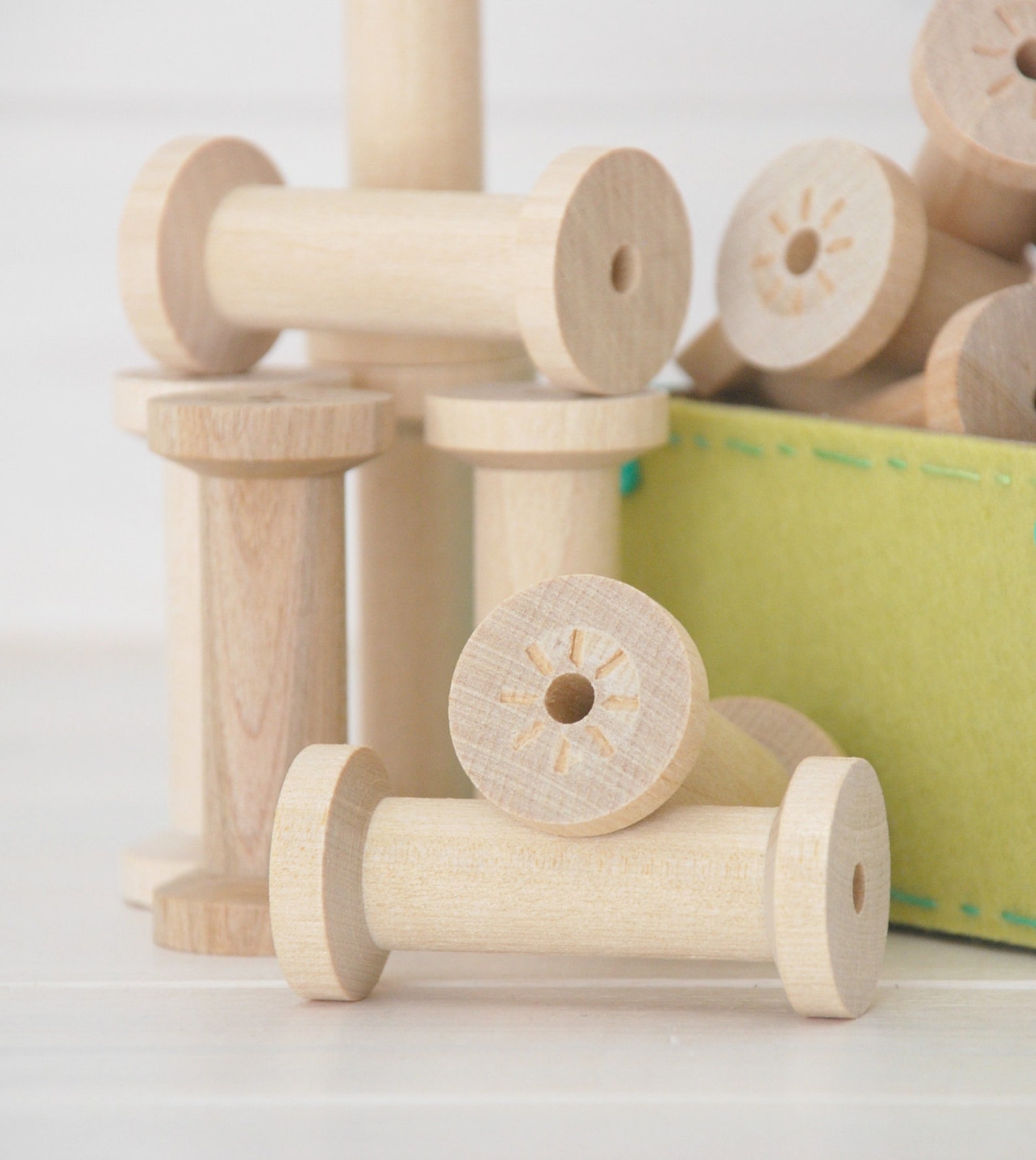 Wood Spools 2 4 or 6 Large Wooden Spools Unfinished | Etsy