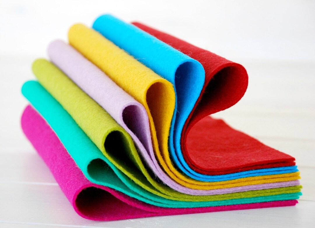 100% Wool Felt Sheets: Crafty Colors Collection, 8"x12" (7 Sheets) - Etsy