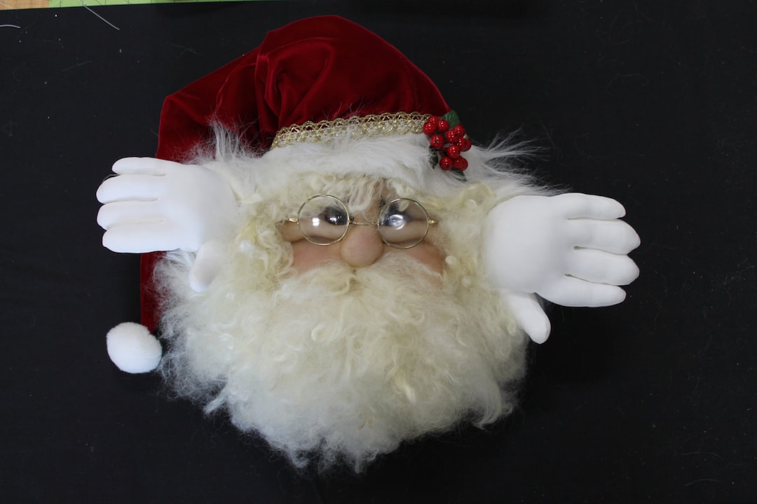 Peeking Santa Face Decoration Pattern - Etsy