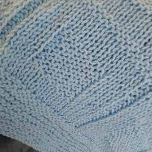 Soft Light Blue Knit Baby Afghan - Etsy