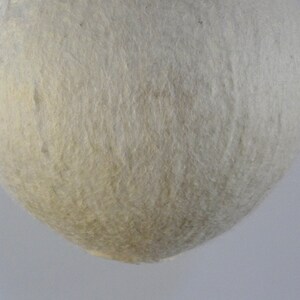 Handfelted Pendant Lamp, Sphere, Felt Lamp, Felted Natural Warm White ...