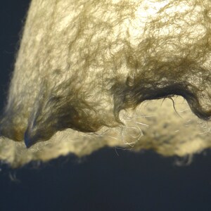 Felted Lamp, Handfelted Lampshade, Felted Natural Warm White Hanging ...