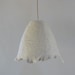 Felted Lamp, Handfelted Lampshade, Felted Natural Warm White Hanging ...