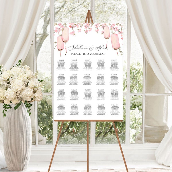 Seating Chart Frame - Etsy