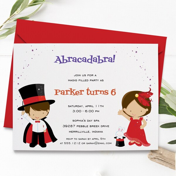 Kids Magic Show Invitation - Etsy