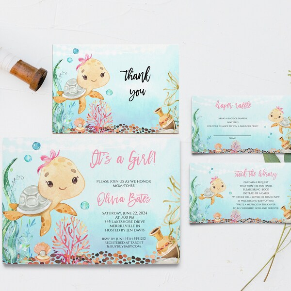 Turtle Baby Shower - Etsy