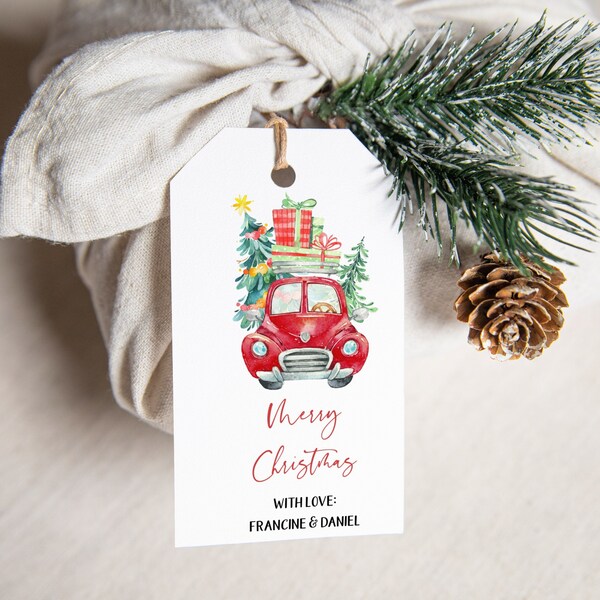 Red Gift Tags - Etsy