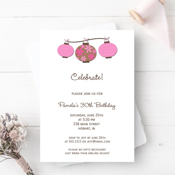 Asian Invitation - Etsy