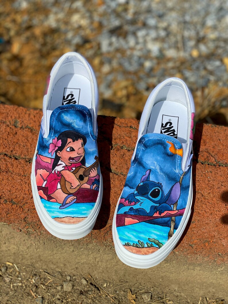 Lilo And Stitch Custom Vans Etsy