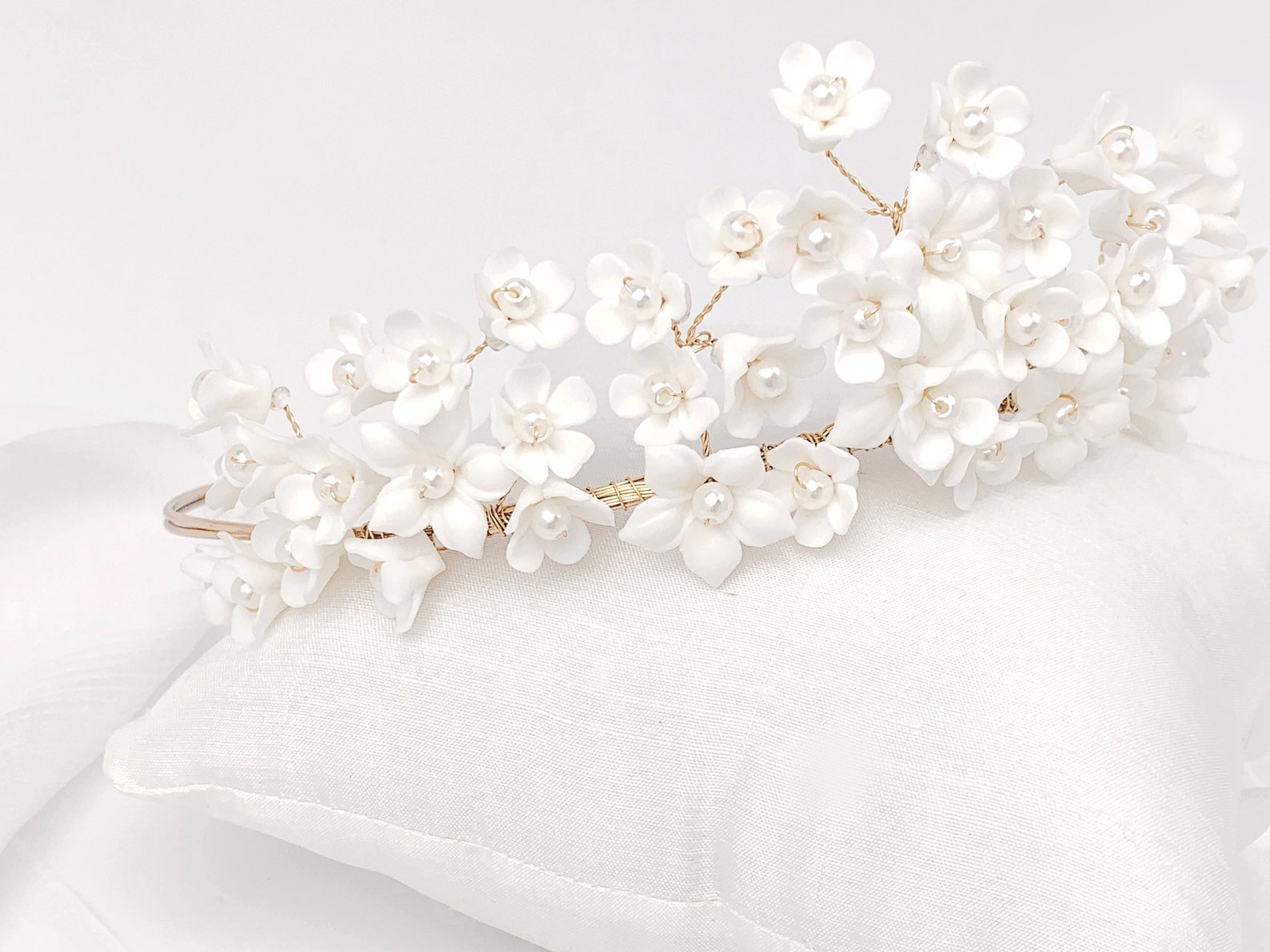 Boho Gold Floral Tiara Crown Crown and Tiara for Wedding - Etsy