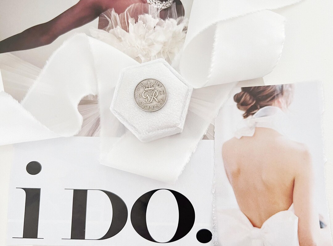 Lucky Wedding Sixpence Coin for Bride, Bridal Shower Gift for Wedding, Gift for Bride - Etsy