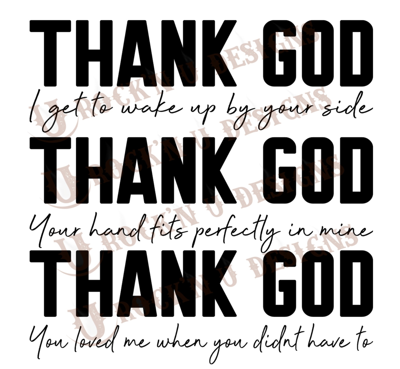 Digital Download Graphic Design PNG thank God by - Etsy