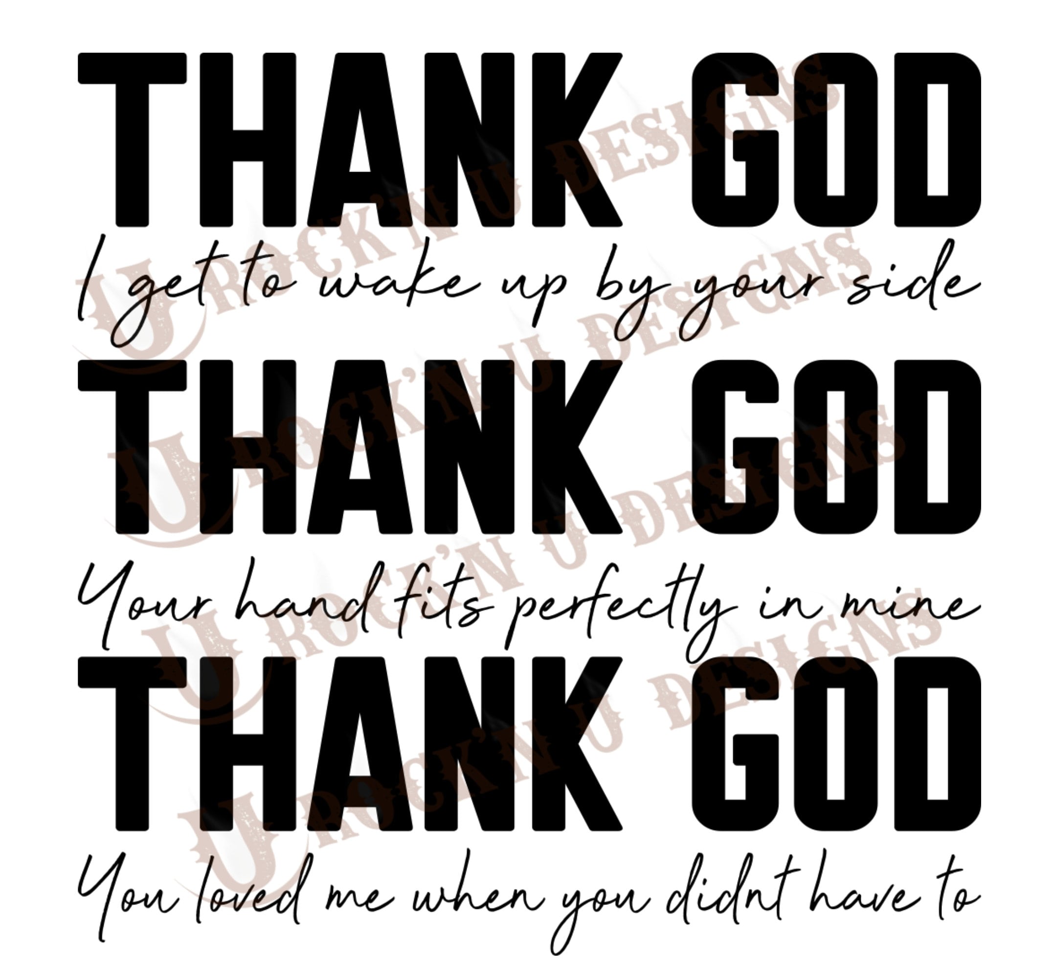 Digital Download Graphic Design PNG thank God by - Etsy