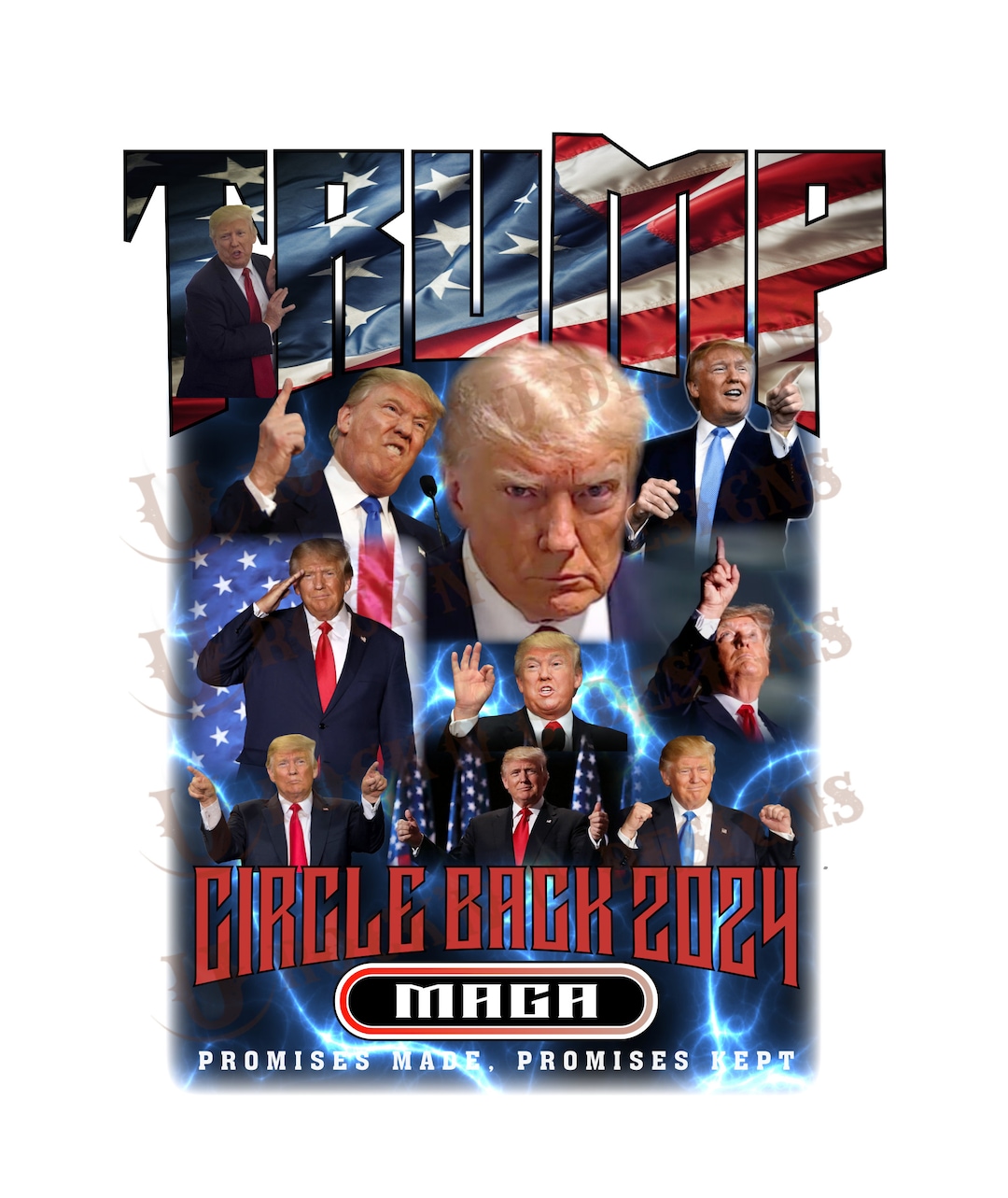 Digital Download Graphic Design PNG maga Trump Circle Back 2024 by Rock ...