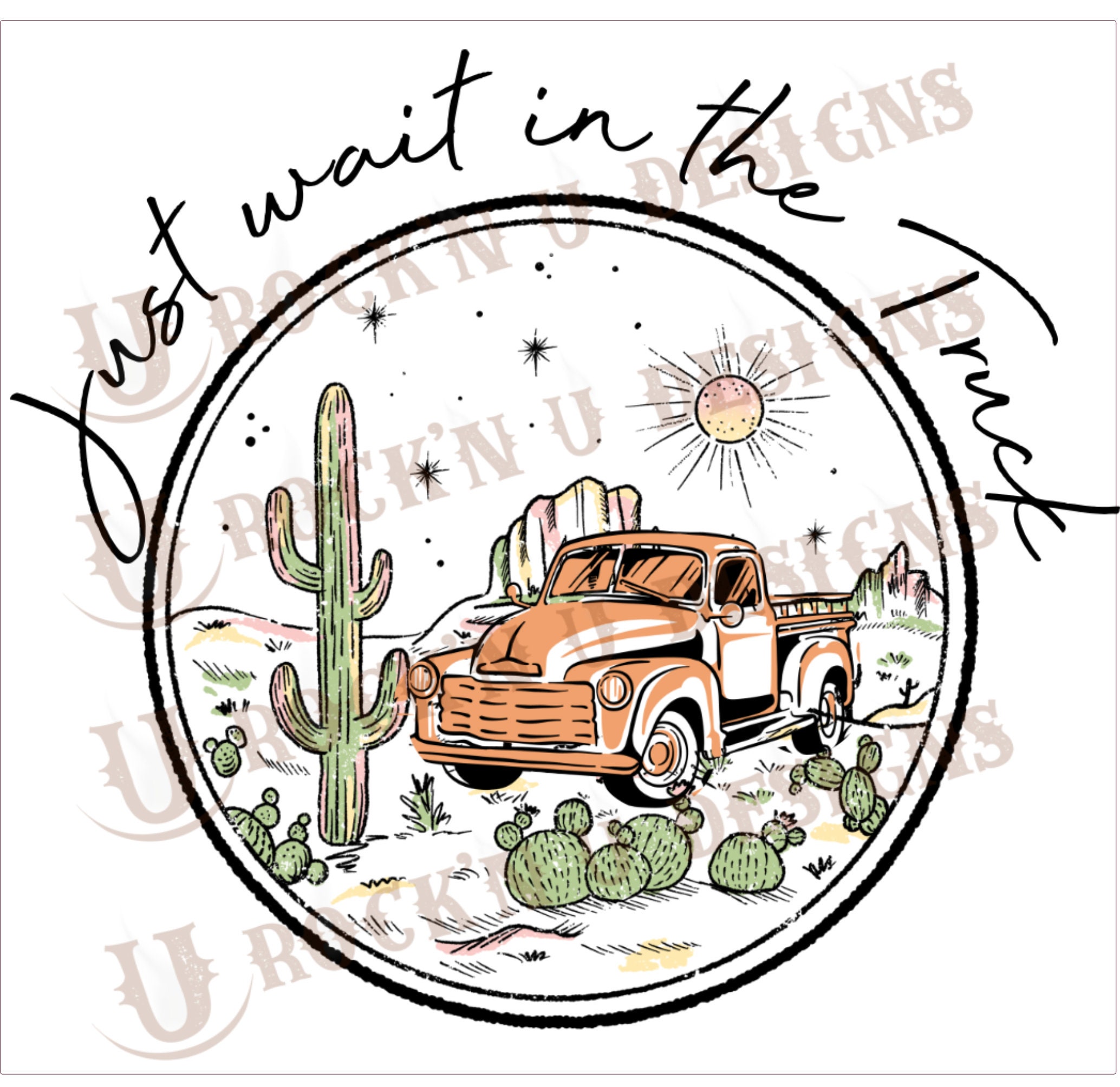 Digital Download Graphic Design PNG just Wait in the - Etsy