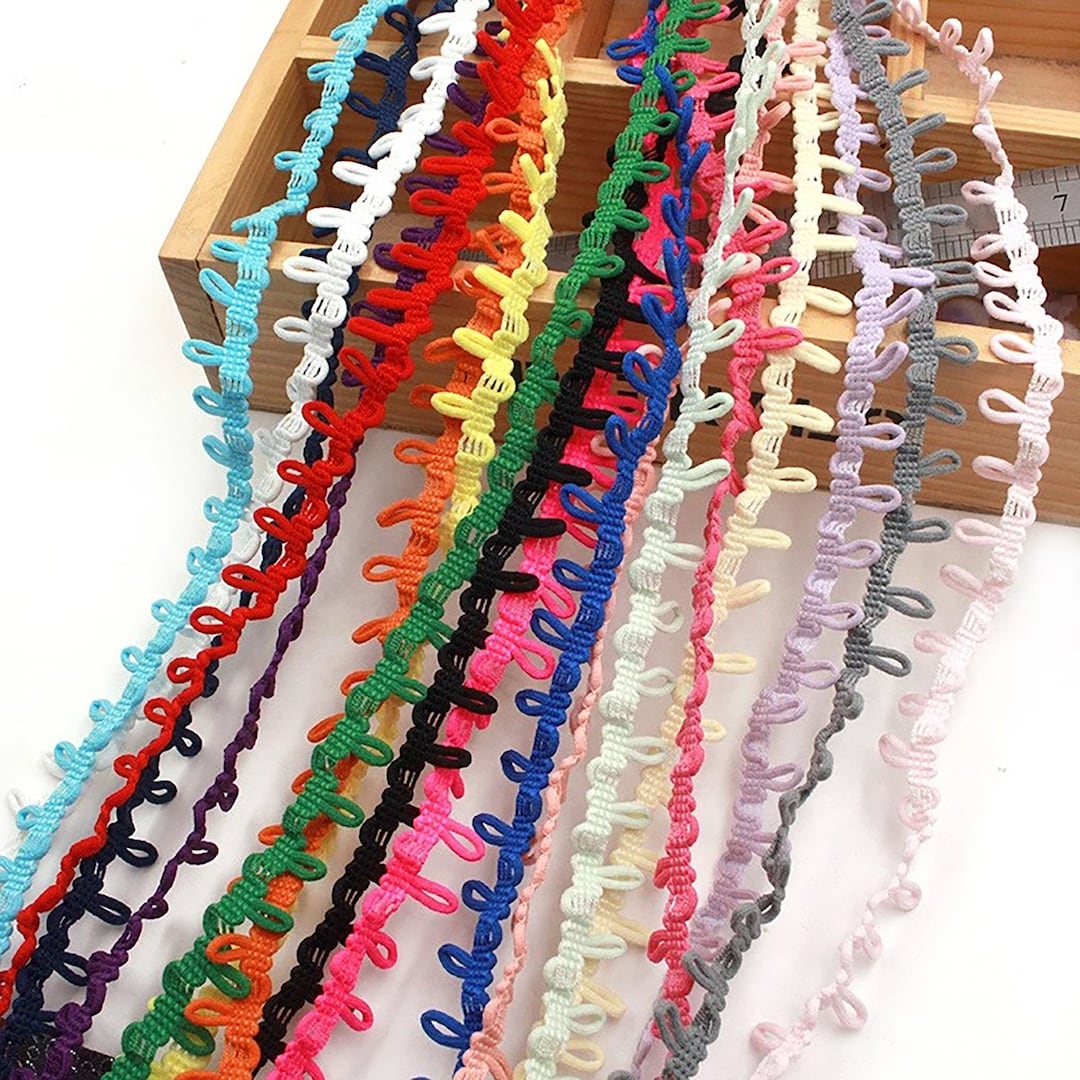 Looped Fastening Trim 1/2 Button Loop Sold by Yard - Etsy