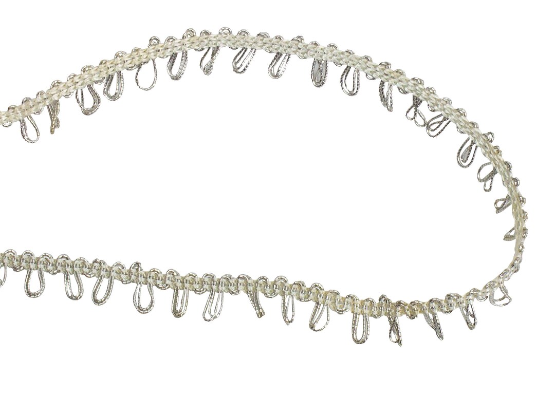 Vintage Trim 1960's Metallic Silver Loop Gimp Trim, Sold by the Yard - Etsy