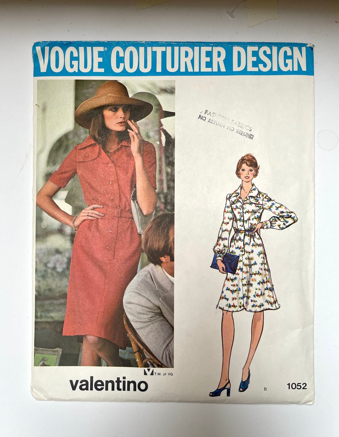Vogue Couturier Design 1052 Vintage 1975 Valentino - Etsy
