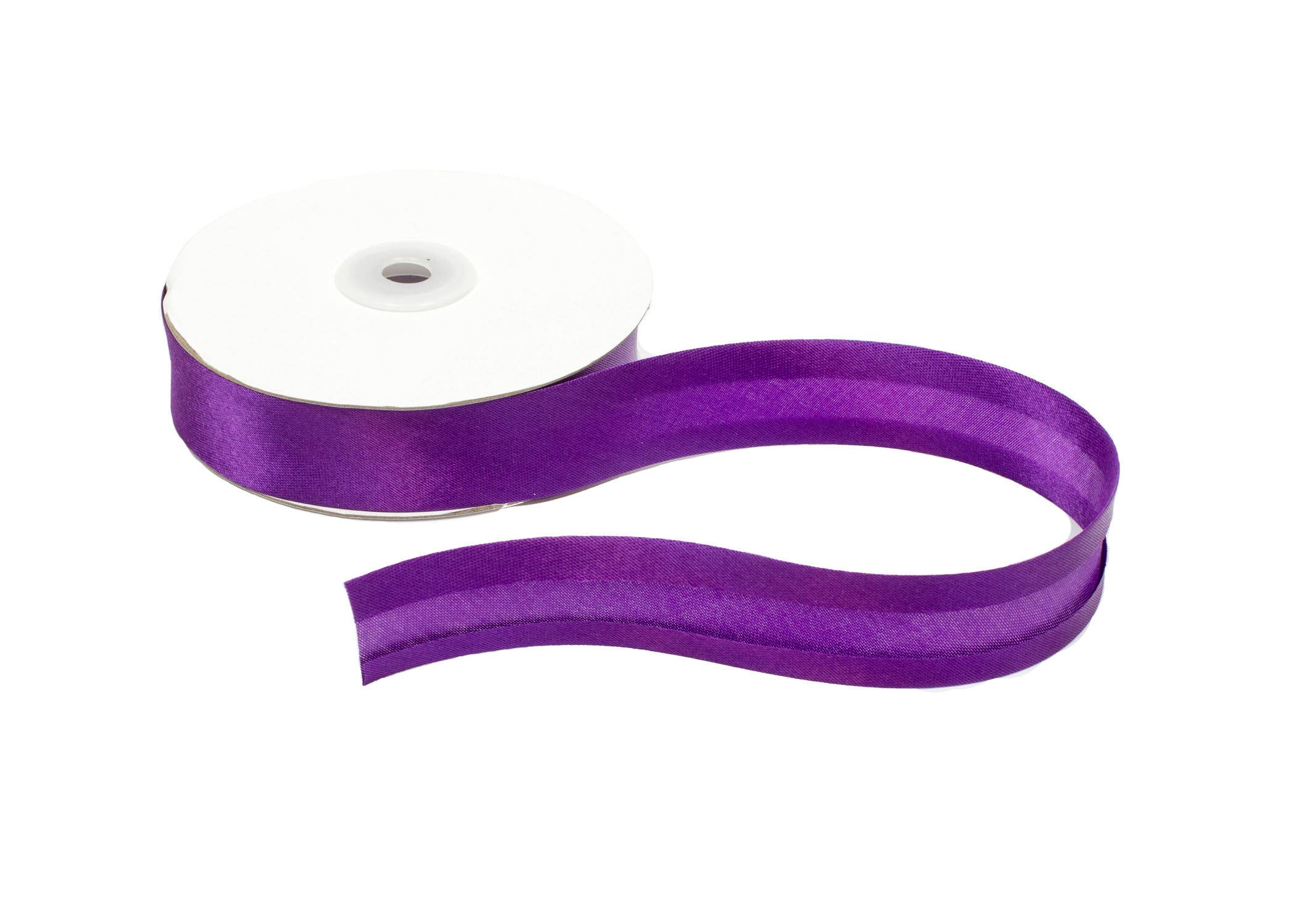 Satin Ribbon Bias Tape 25mm Single Fold Dark Purple 5 - Etsy