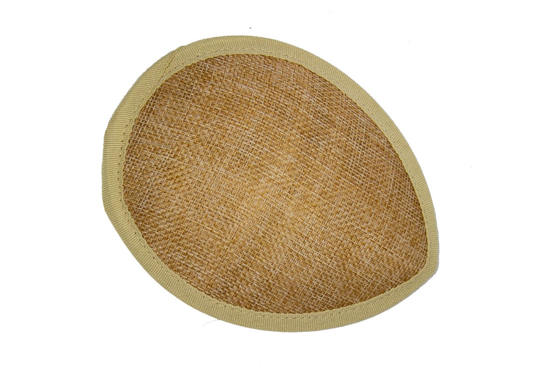 Buckram Fascinator Hat Base Teardrop Shape 5 1/2" X 4" - Tan - Etsy